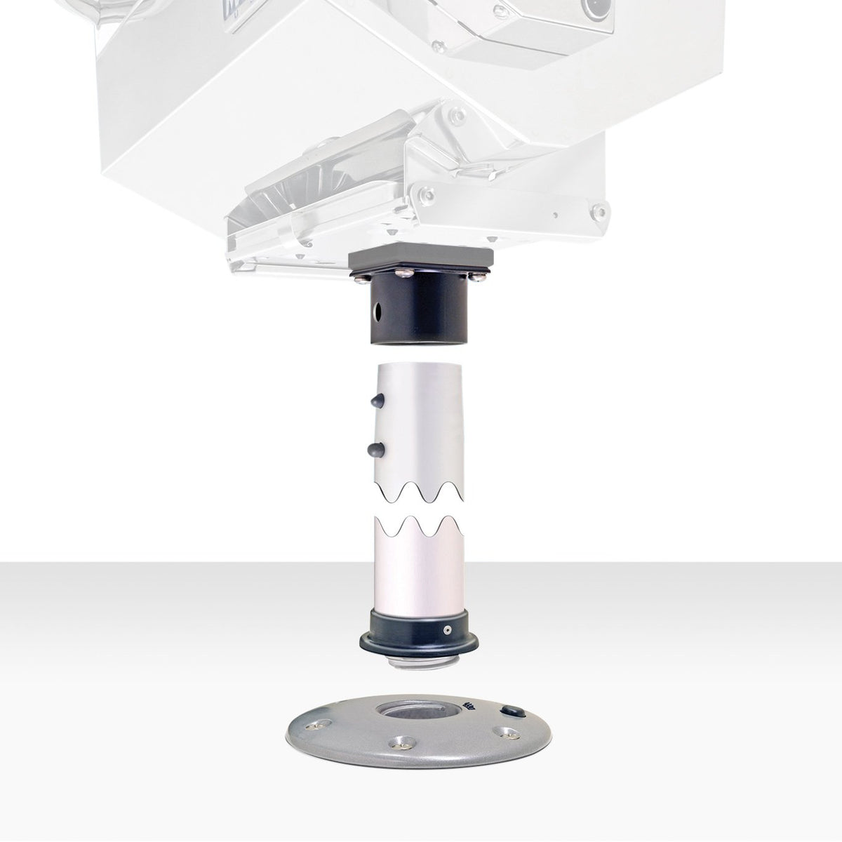 Double Locking Stowable Pedestal Mount